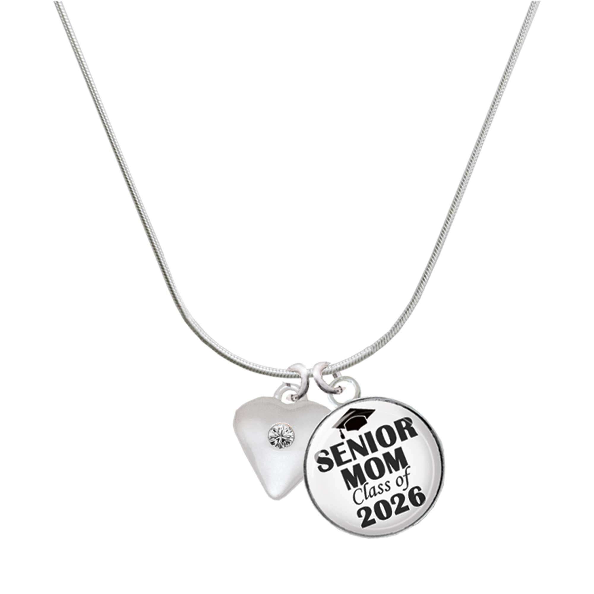 Delight Jewelry Silver-tone Large April - Clear Crystal Heart ...