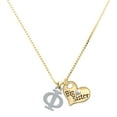 Delight Jewelry Silver-tone Large Greek Letter - Phi - Large Goldtone ...
