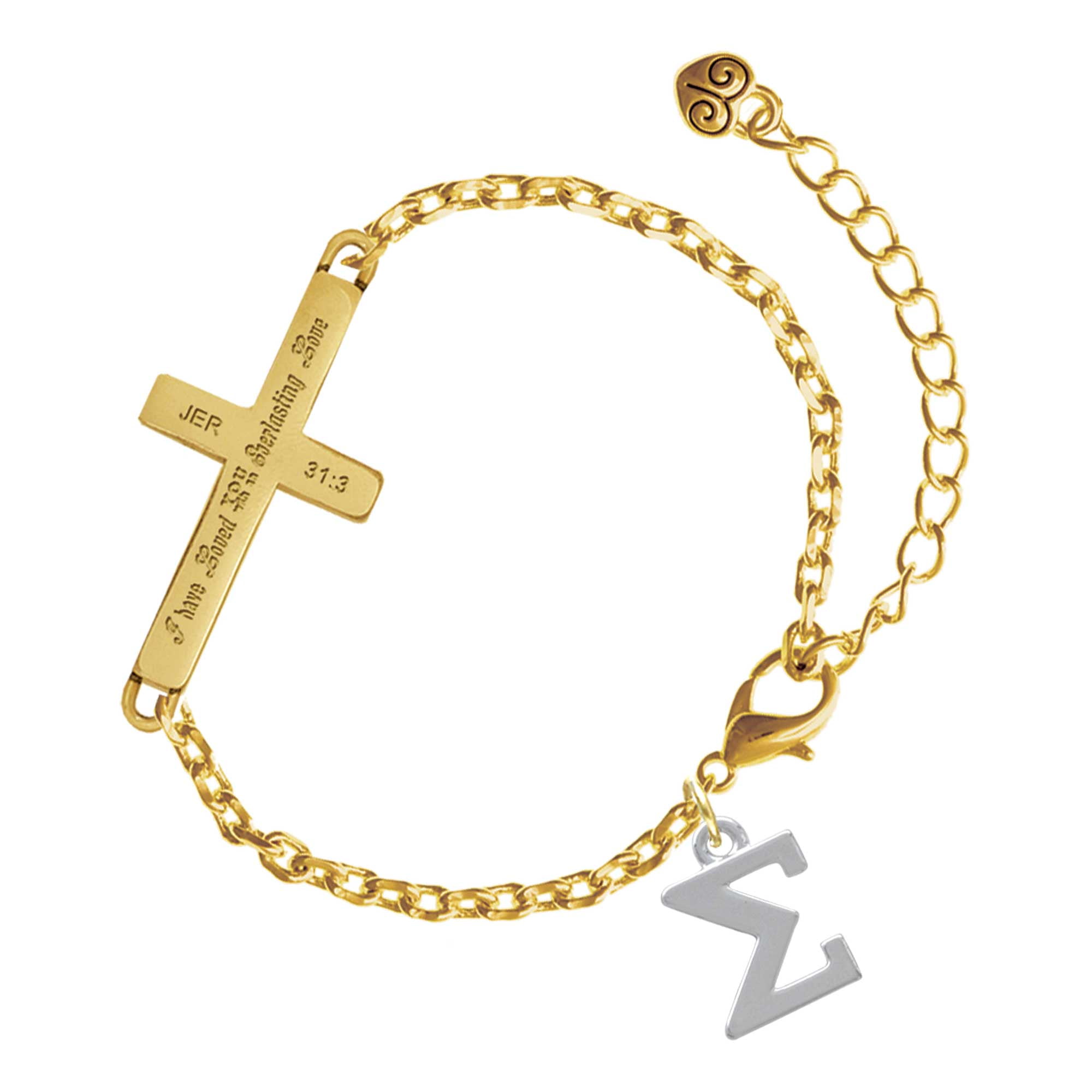 Delight Jewelry Silver-tone Large Greek Letter - Sigma - Gold Tone ...