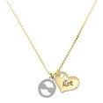 Delight Jewelry Silver-tone Large Greek Letter - Theta - Large Goldtone ...