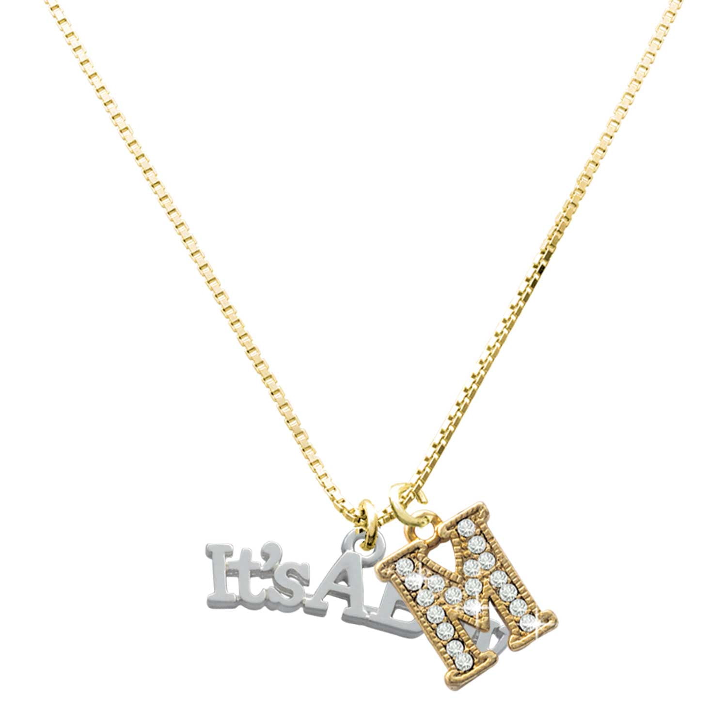 Delight Jewelry Silver-tone Large ''It's a Boy'' - Large Goldtone ...