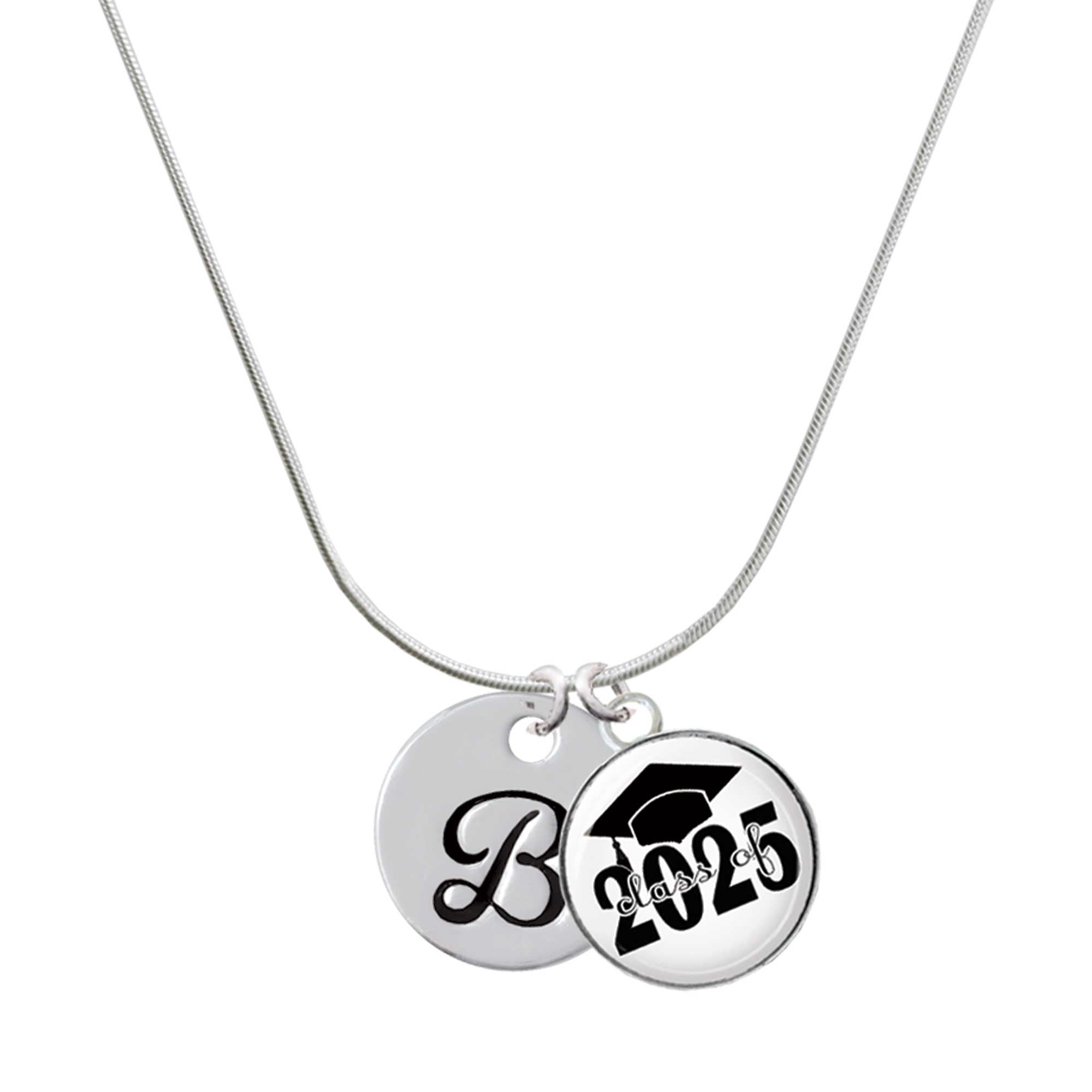 Delight Jewelry Silver-tone Large Script Letter - B - 3/4'' Disc ...