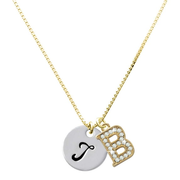 Delight Jewelry Silver-tone Large Script Letter - T - 3/4'' Disc ...