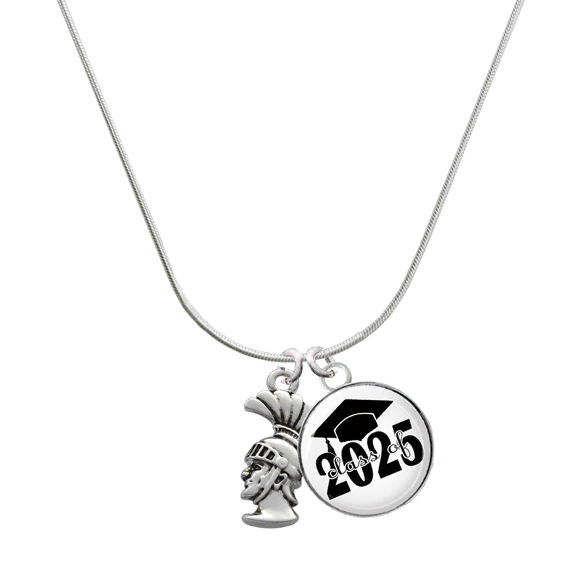Delight Jewelry Silver-tone Large Trojan - Mascot - Script Class of ...