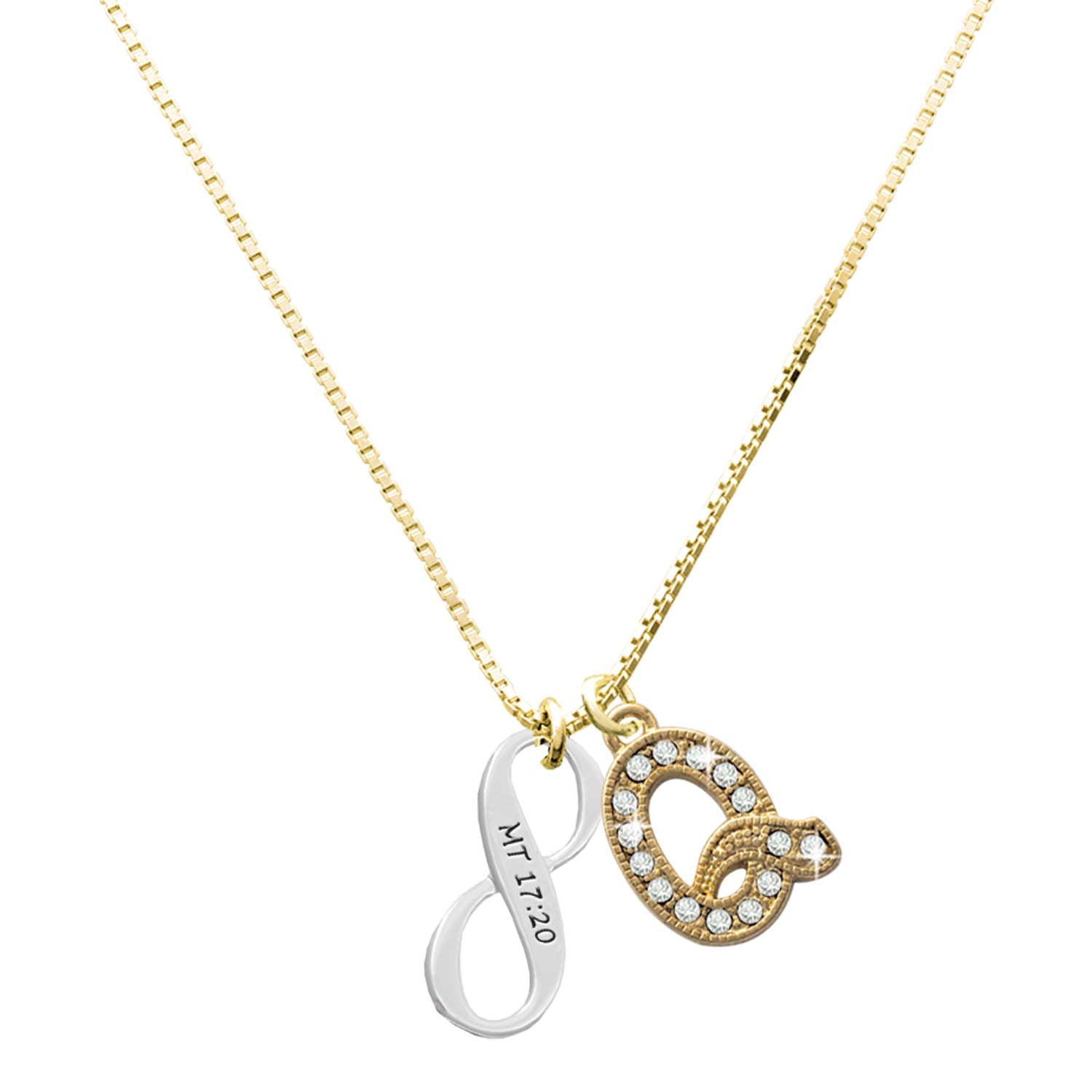 Delight Jewelry Silver-tone Matthew 17:20 Infinity Sign - Large ...