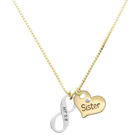 Delight Jewelry Silver-tone Matthew 5:8 Infinity Sign - Large Goldtone ...