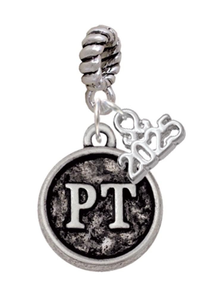 Delight Jewelry Silver-tone Physical Therapist Caduceus Seal - PT ...