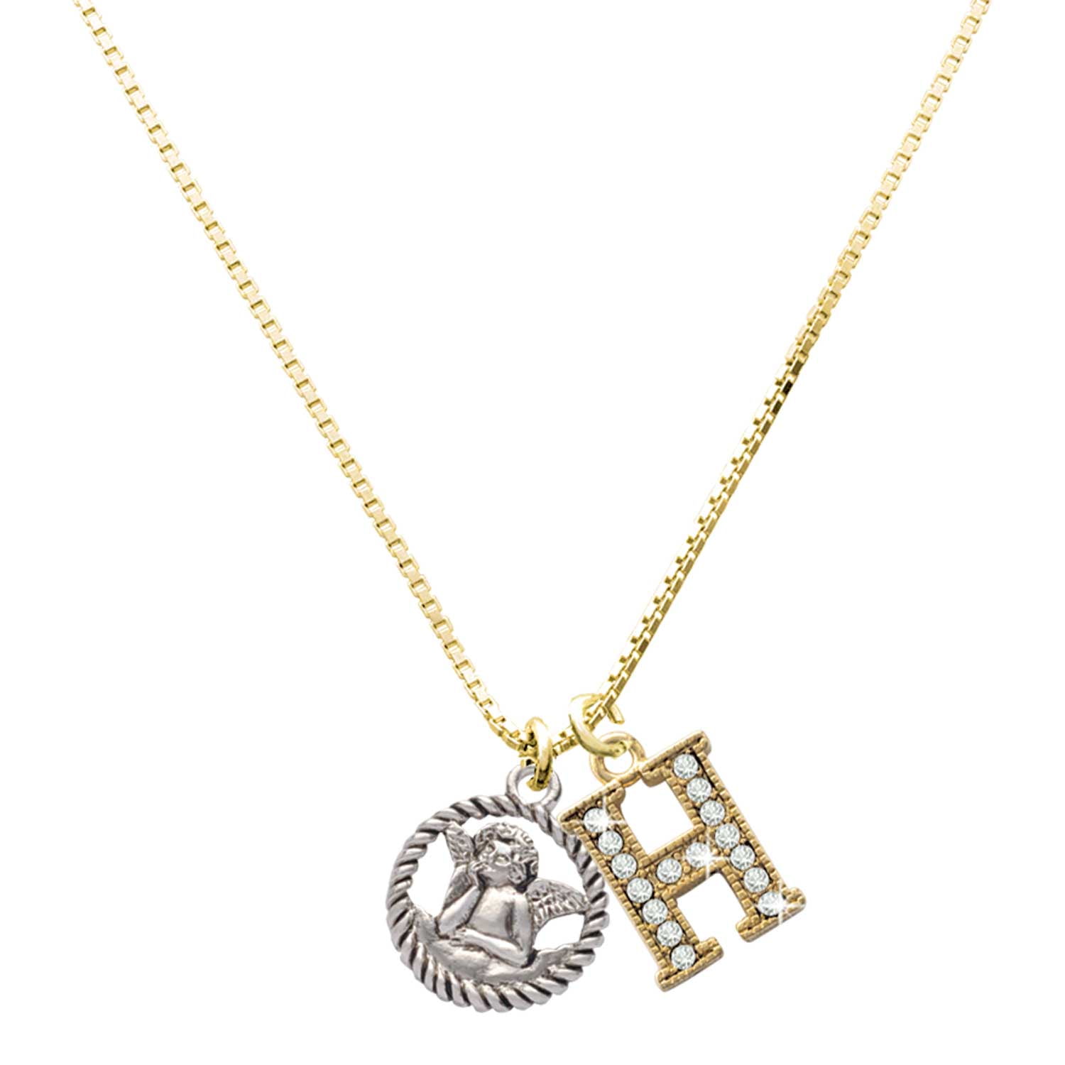 Delight Jewelry Silver-tone Raphael Angel in Rope Wreath - Large ...