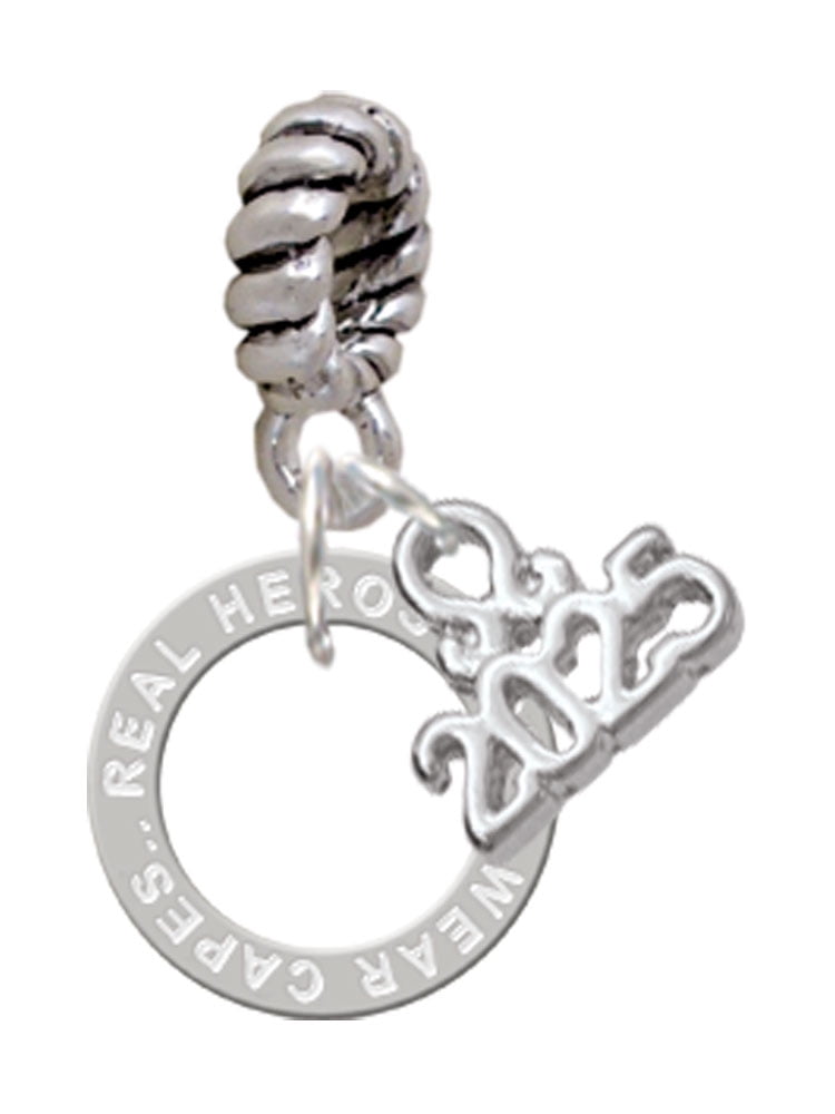 Delight Jewelry Silver-tone Real Heroes Teach Eternity Ring - Silver ...