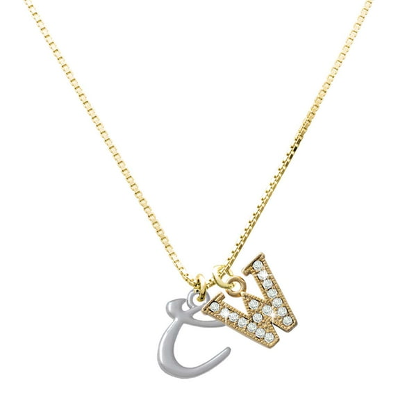 Delight Jewelry Silver-tone Small Gelato Script Initial - C - Large ...