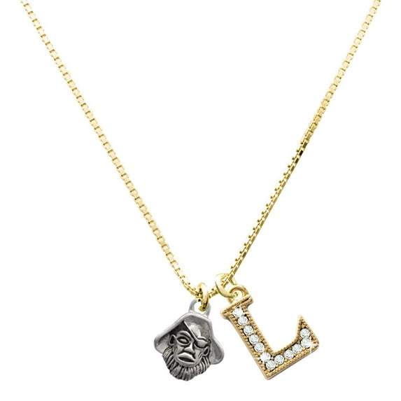 Delight Jewelry Silver-tone Small Pirate - Mascot - Large Goldtone ...