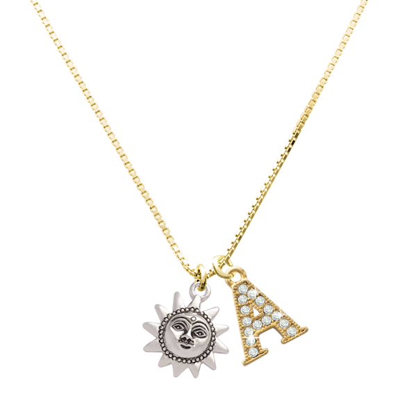 Delight Jewelry Silver-tone Sun Face with Beaded Edging - Large ...
