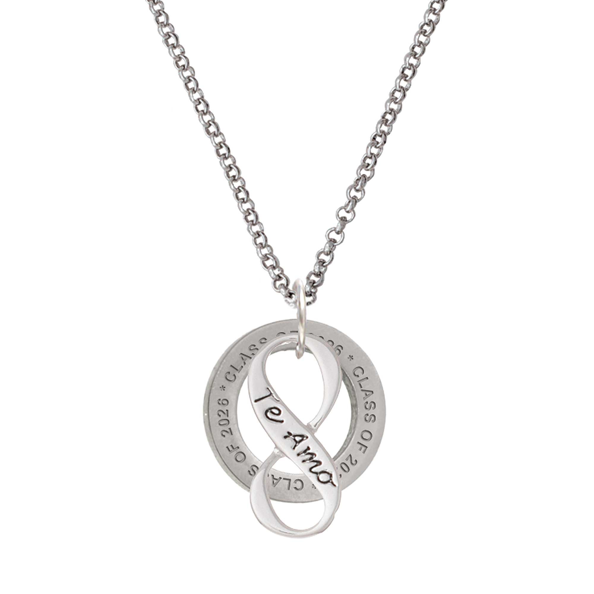 Delight Jewelry Silver-tone Te Amo Infinity Sign - Class of 2026 ...