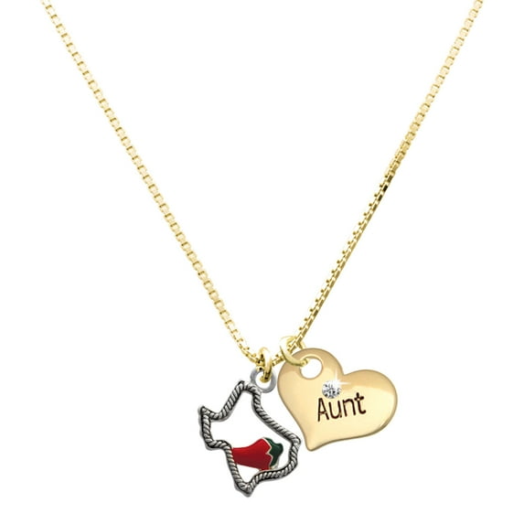 Delight Jewelry Silver-tone Texas with Jalapeno - Large Goldtone Aunt ...