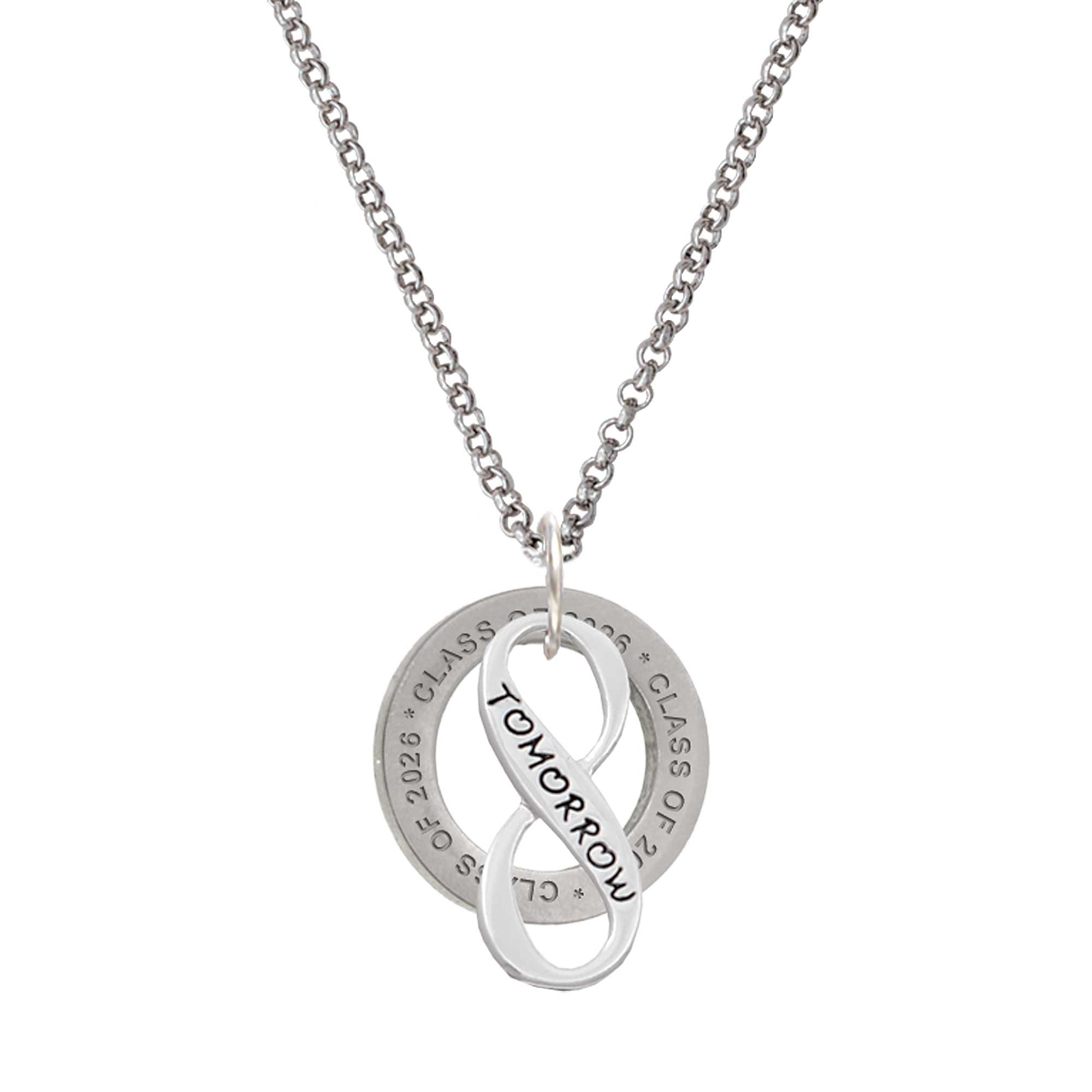 Delight Jewelry Silver-tone Today Tomorrow Infinity Sign - Class of ...