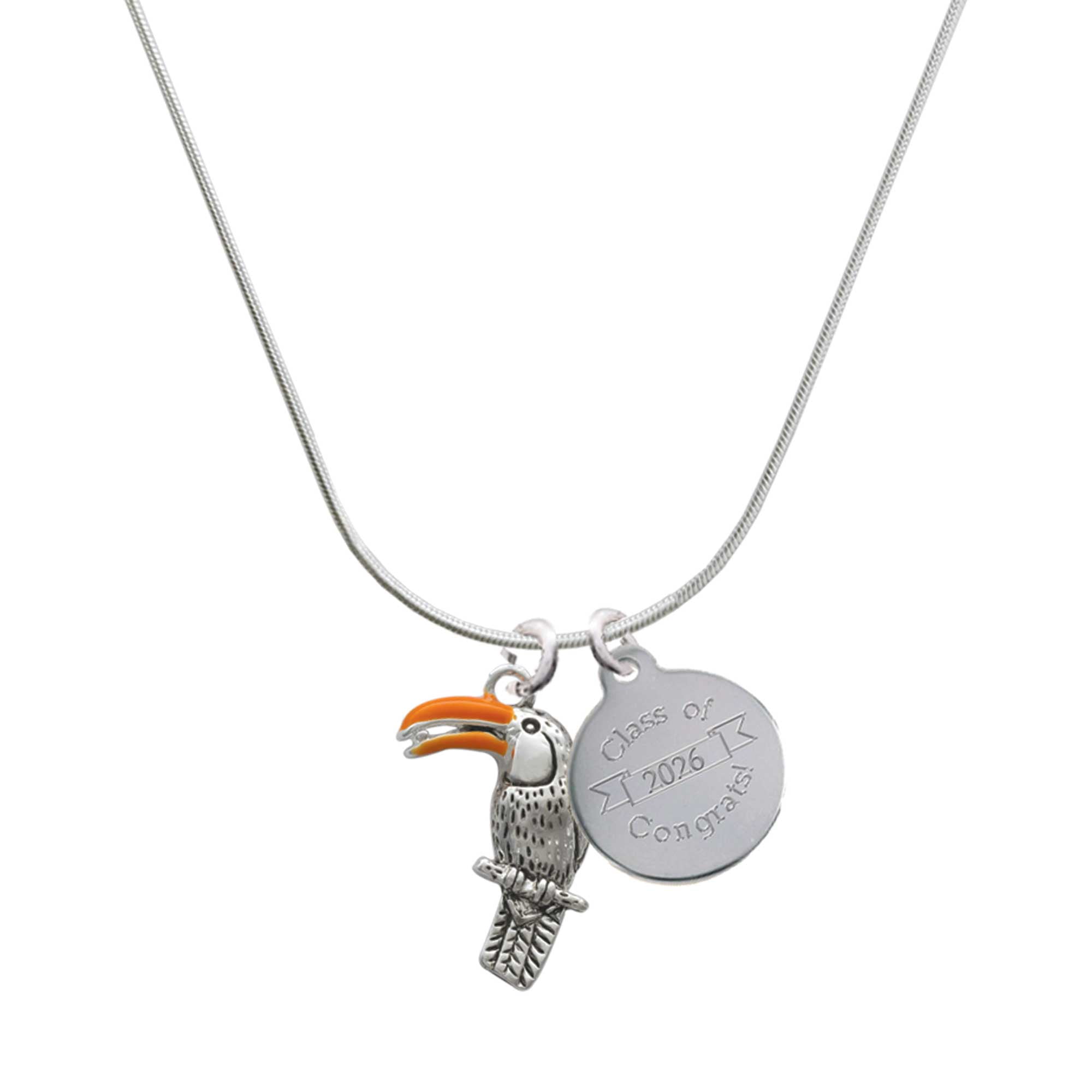Delight Jewelry Silver-tone Toucan - Engraved Congrats Class of 2026 ...