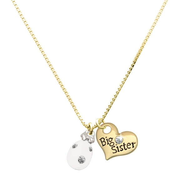 Delight Jewelry Silver-tone White Easter Egg with Clear Crystal Dots ...