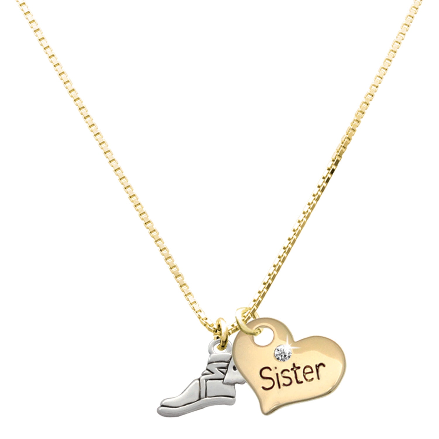 Delight Jewelry Silver-tone Winged Shoe - Mascot - Large Goldtone ...