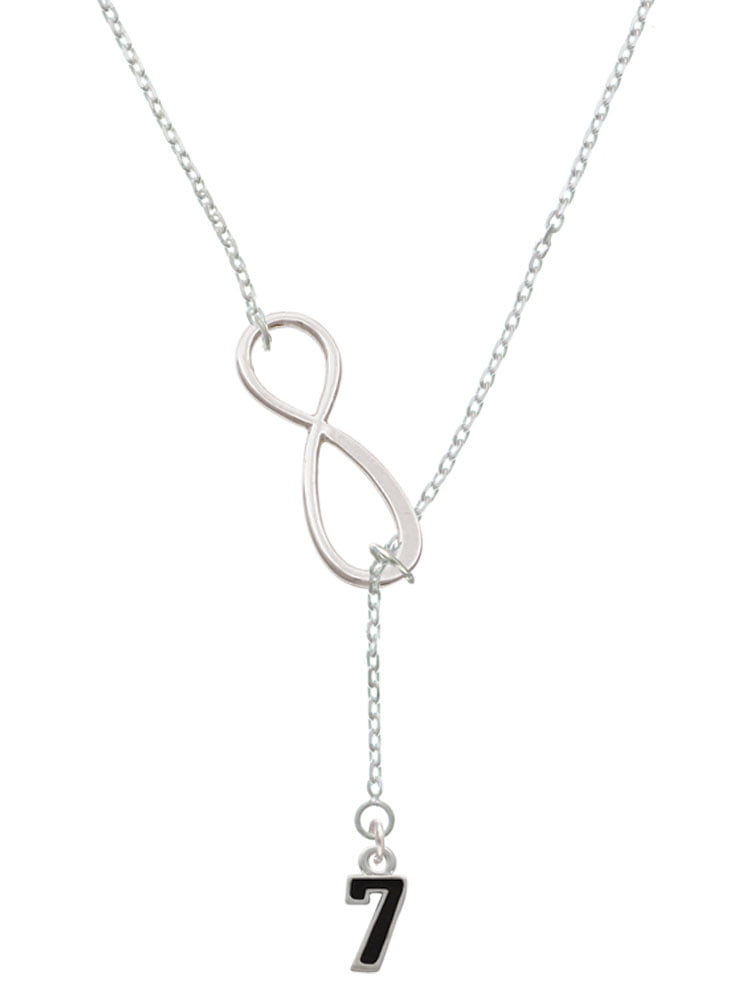 Delight Jewelry Silvertone Black Number - 7 Silver tone Elegant ...