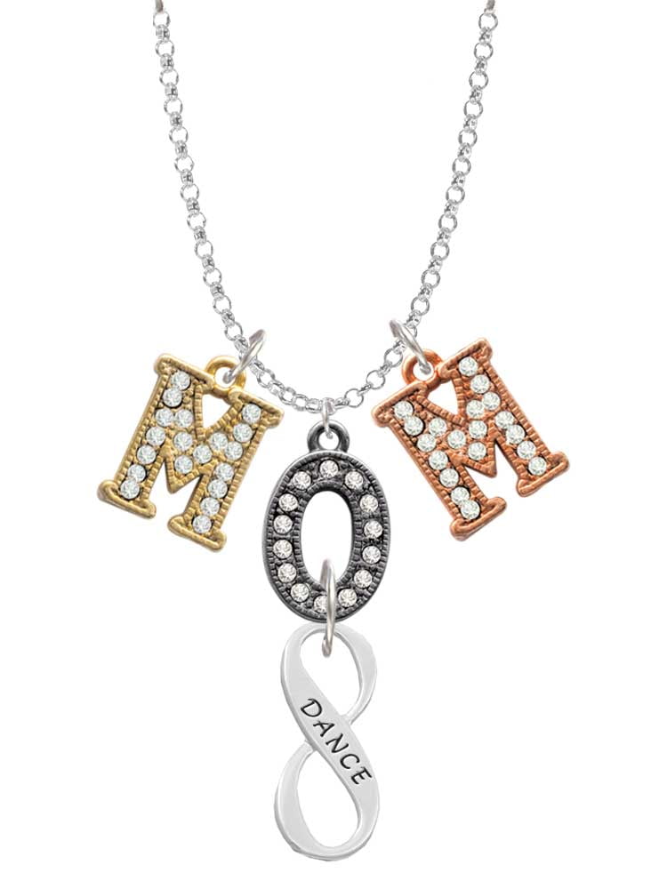 Delight Jewelry Silvertone Dance Infinity Sign Multi-Colored Crystal ...