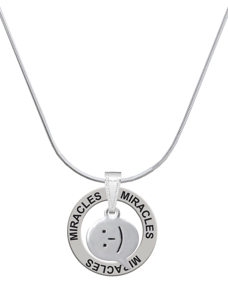 Delight Jewelry Silvertone Emoticon :-) - Smiling - Miracles Ring Charm ...