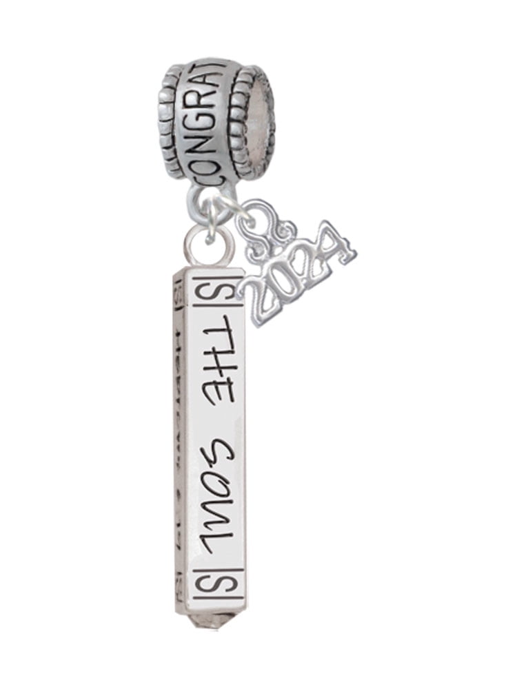 Delight Jewelry Silvertone Hope Anchors the Soul Bar Congratulations ...