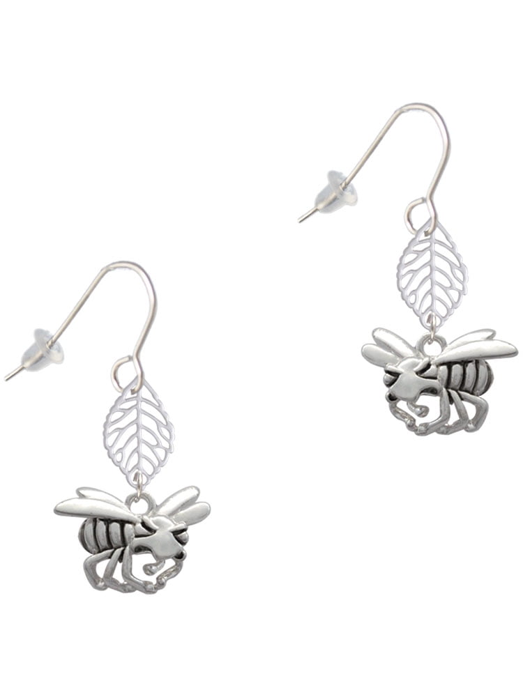 Delight Jewelry Silvertone Large Yellow Jacket - Mascot Silvertone Leaf ...