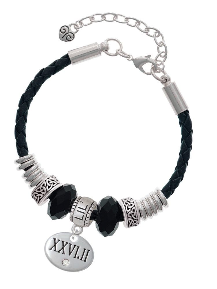 Delight Jewelry Silvertone Marathon with Clear Crystal Roman Numeral ...