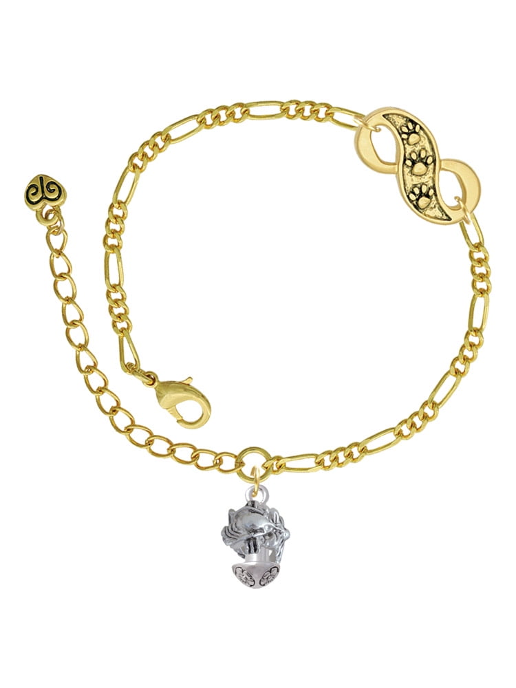 Delight Jewelry Silvertone Mermaid & Lobster Spinner Gold-tone Paw ...