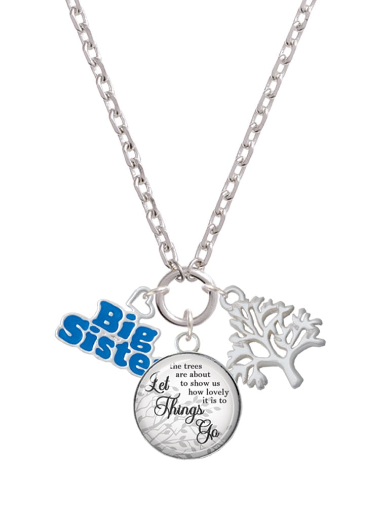 Delight Jewelry Silvertone Royal Blue ''Big Sister'' with Heart Let ...