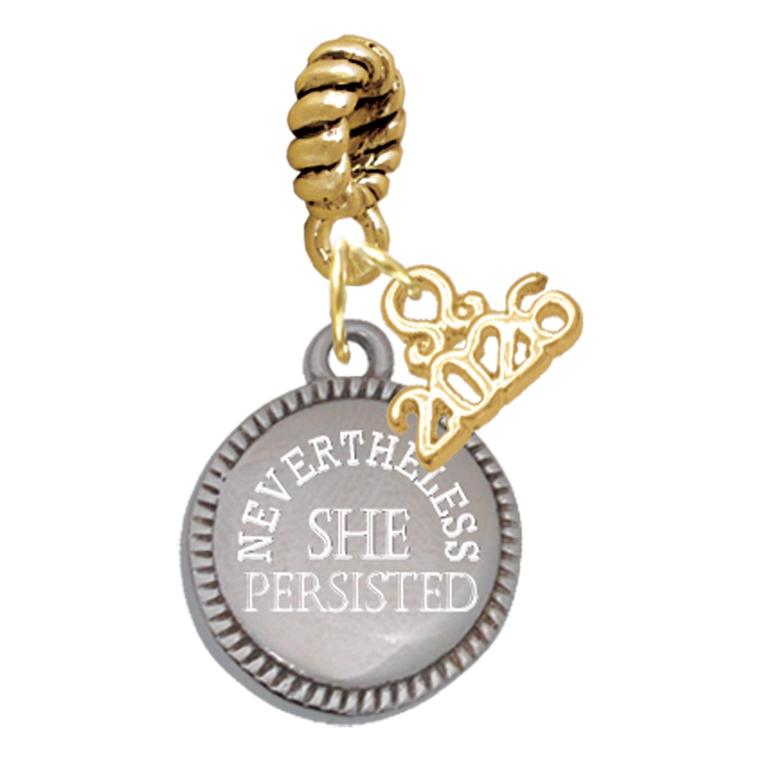 Delight Jewelry Stainless Steel Disc Nevertheless She Persisted ...