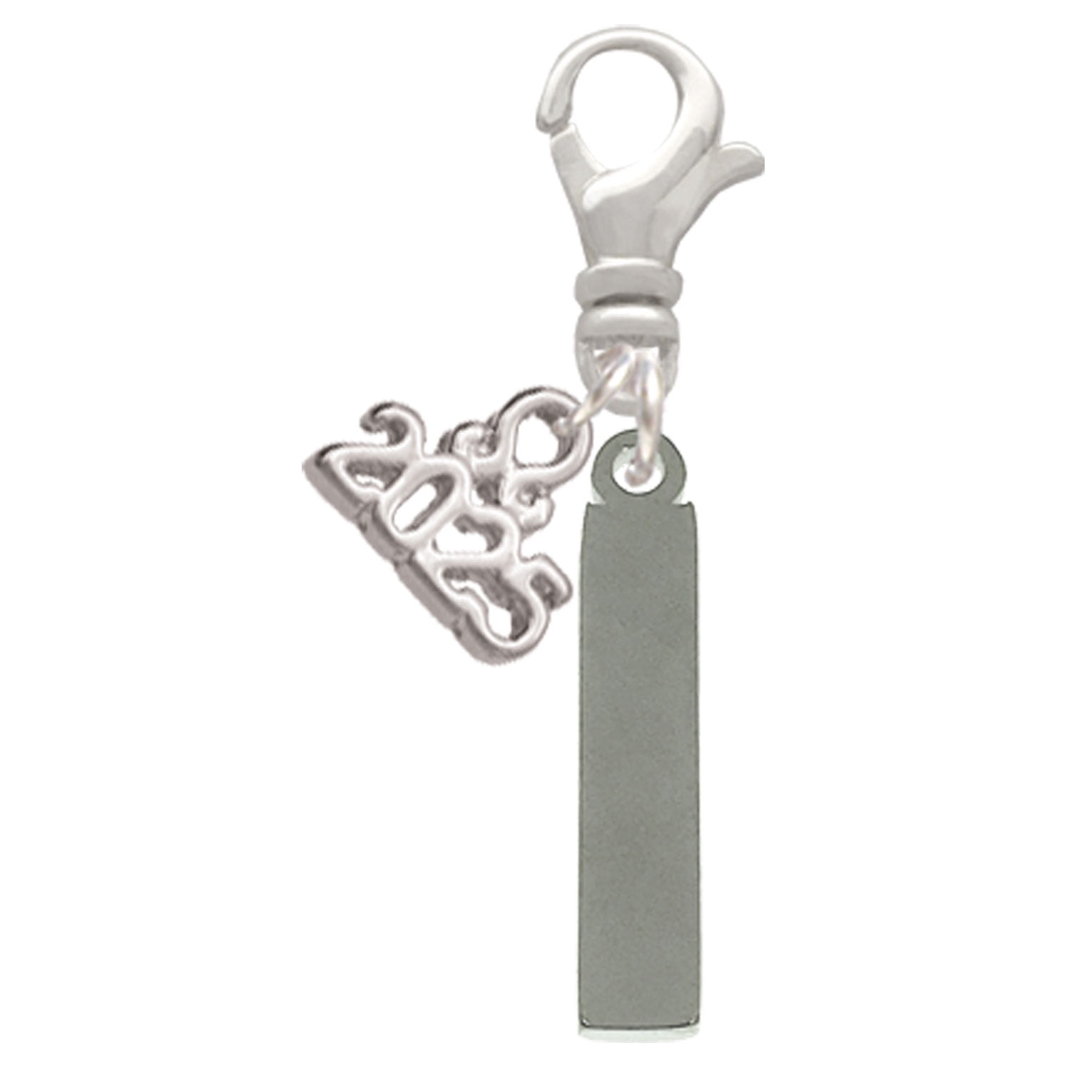 Delight Jewelry Stainless Steel Rectangular Blank Tag - Silver-tone ...