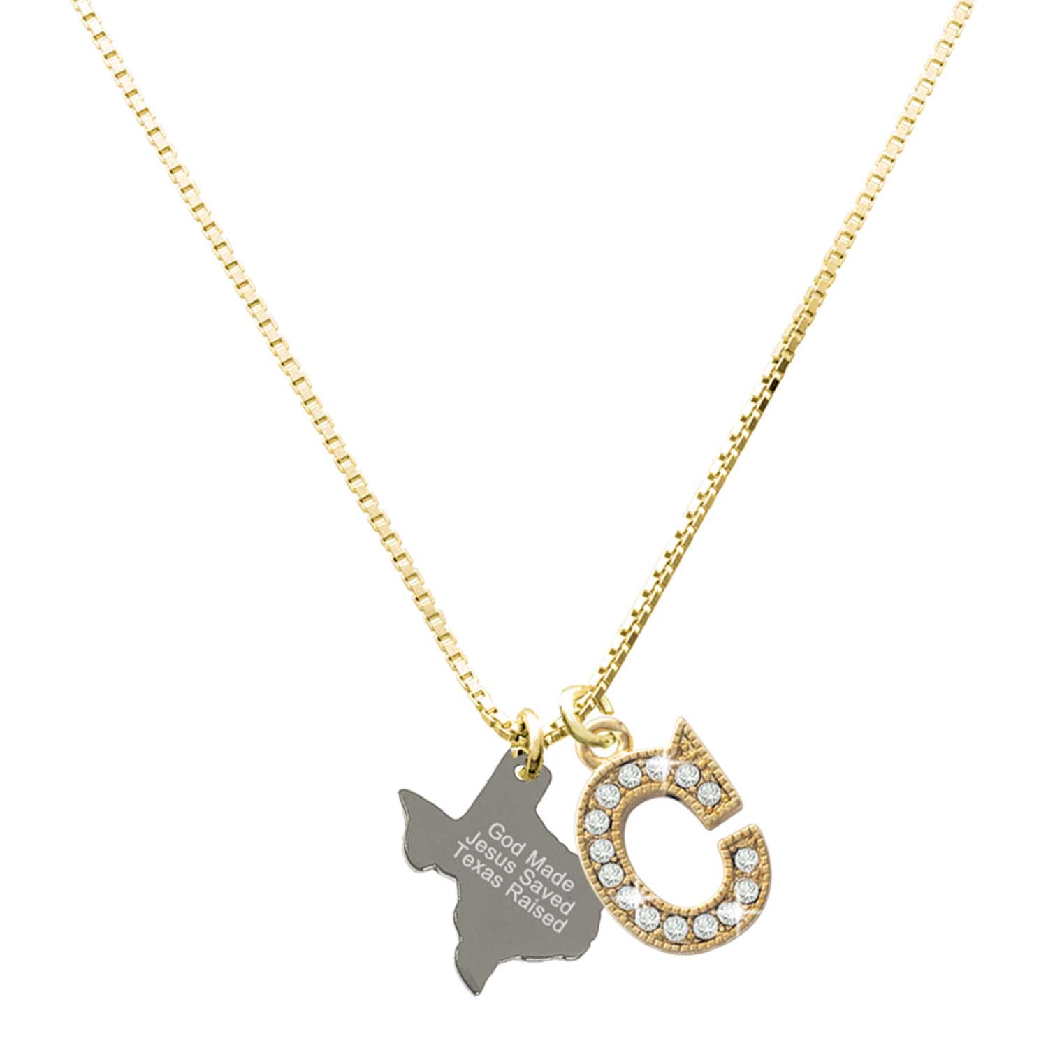 Delight Jewelry Stainless Steel Texas Raised Texas with a Large ...