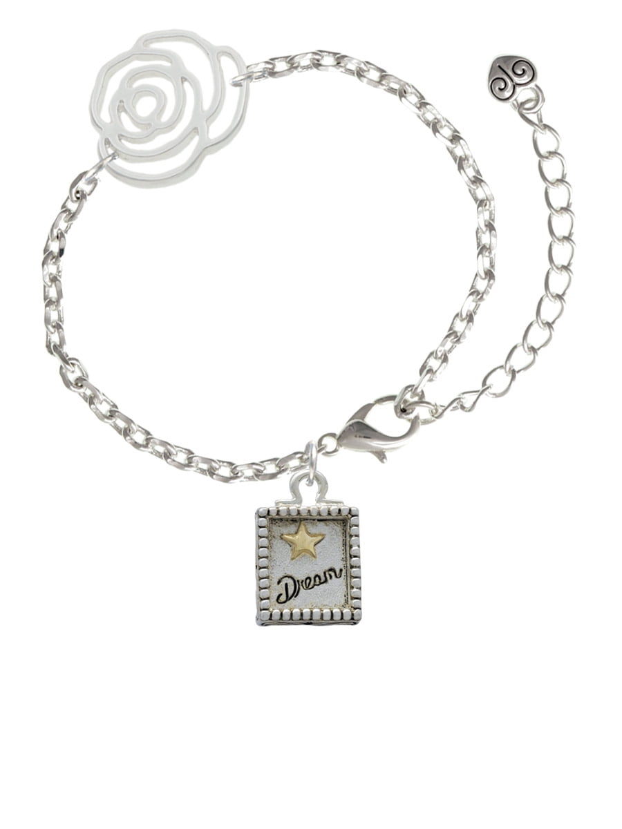 Delight Jewelry Two-tone Shadow Box ''Dream'' with Star Silver-tone ...