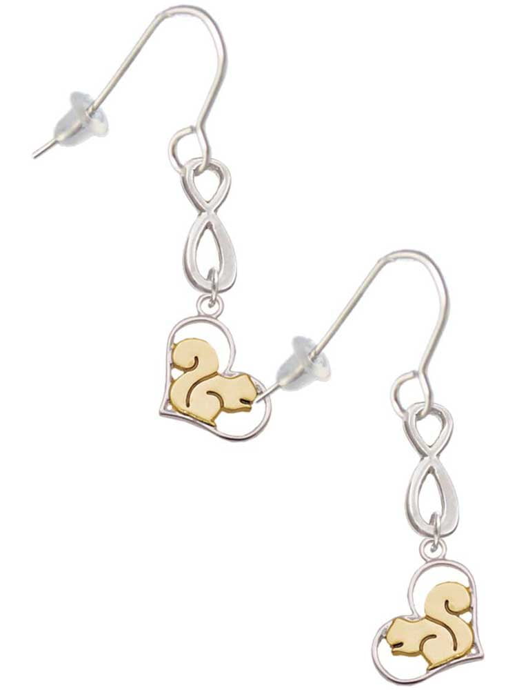 Delight Jewelry Two-tone Squirrel in Heart - Silver tone Infinity ...