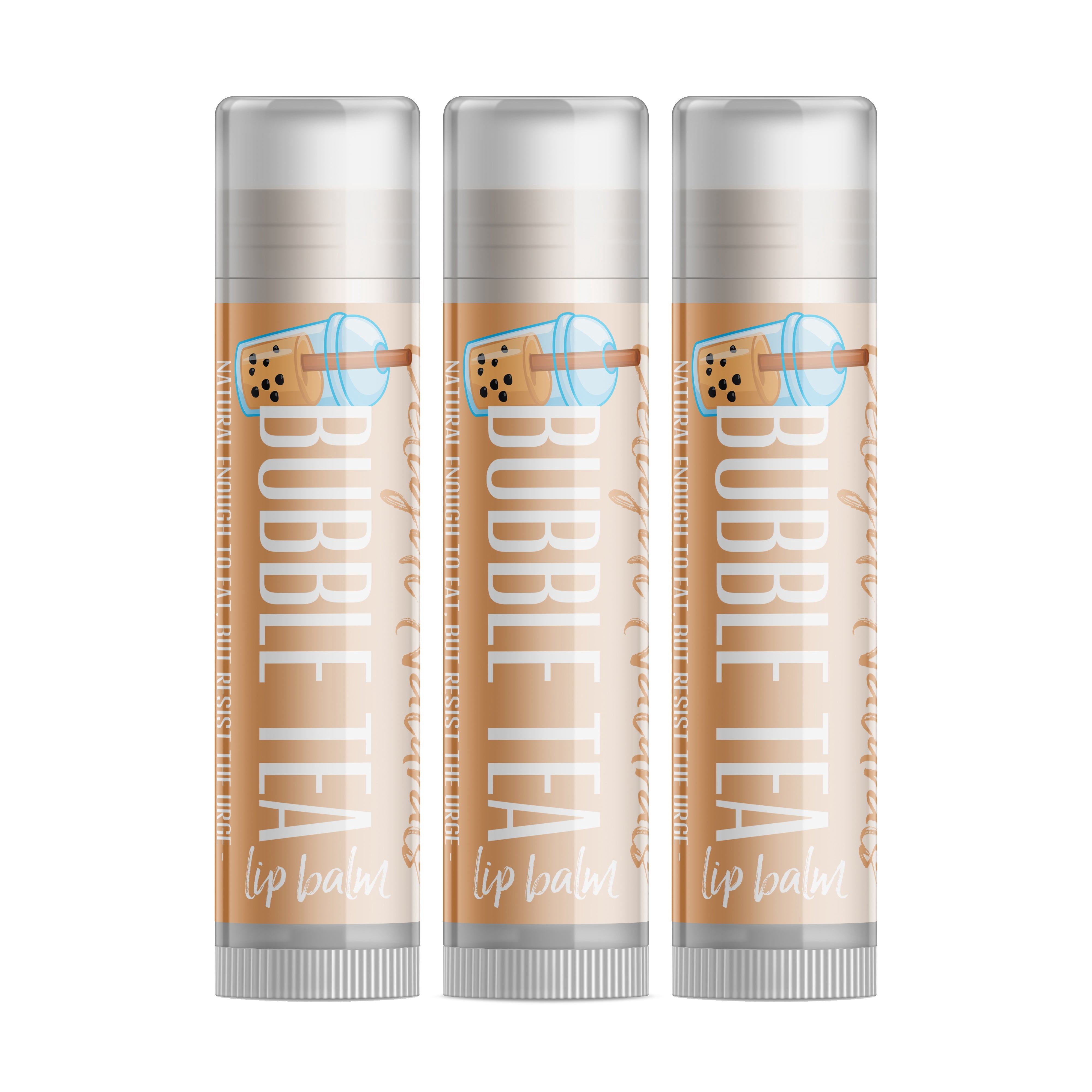 Delight Naturals Bubble Tea Lip Balm - 3 Pack - Walmart.com