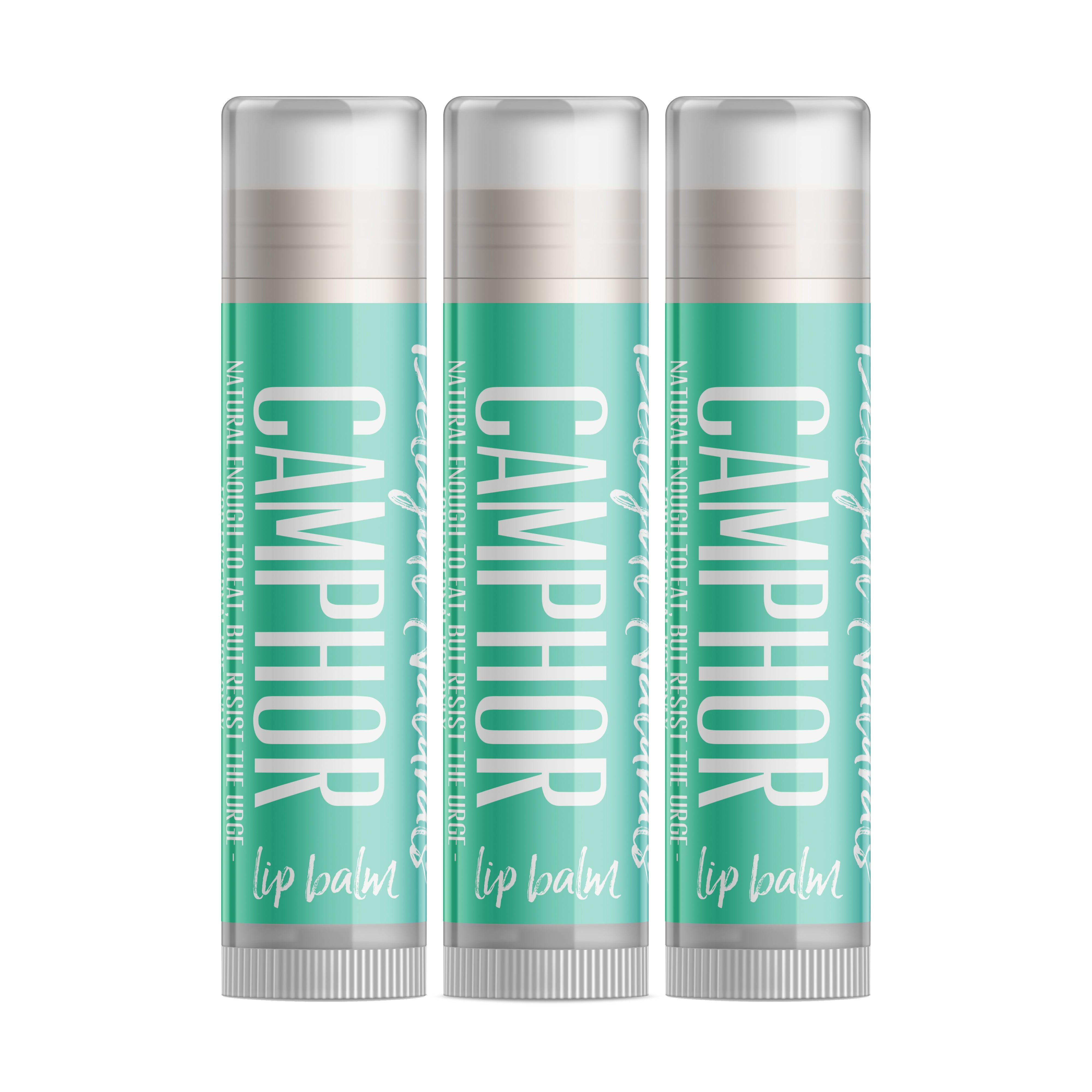 Delight Naturals Camphor Lip Balm - Three Pack - Walmart.com