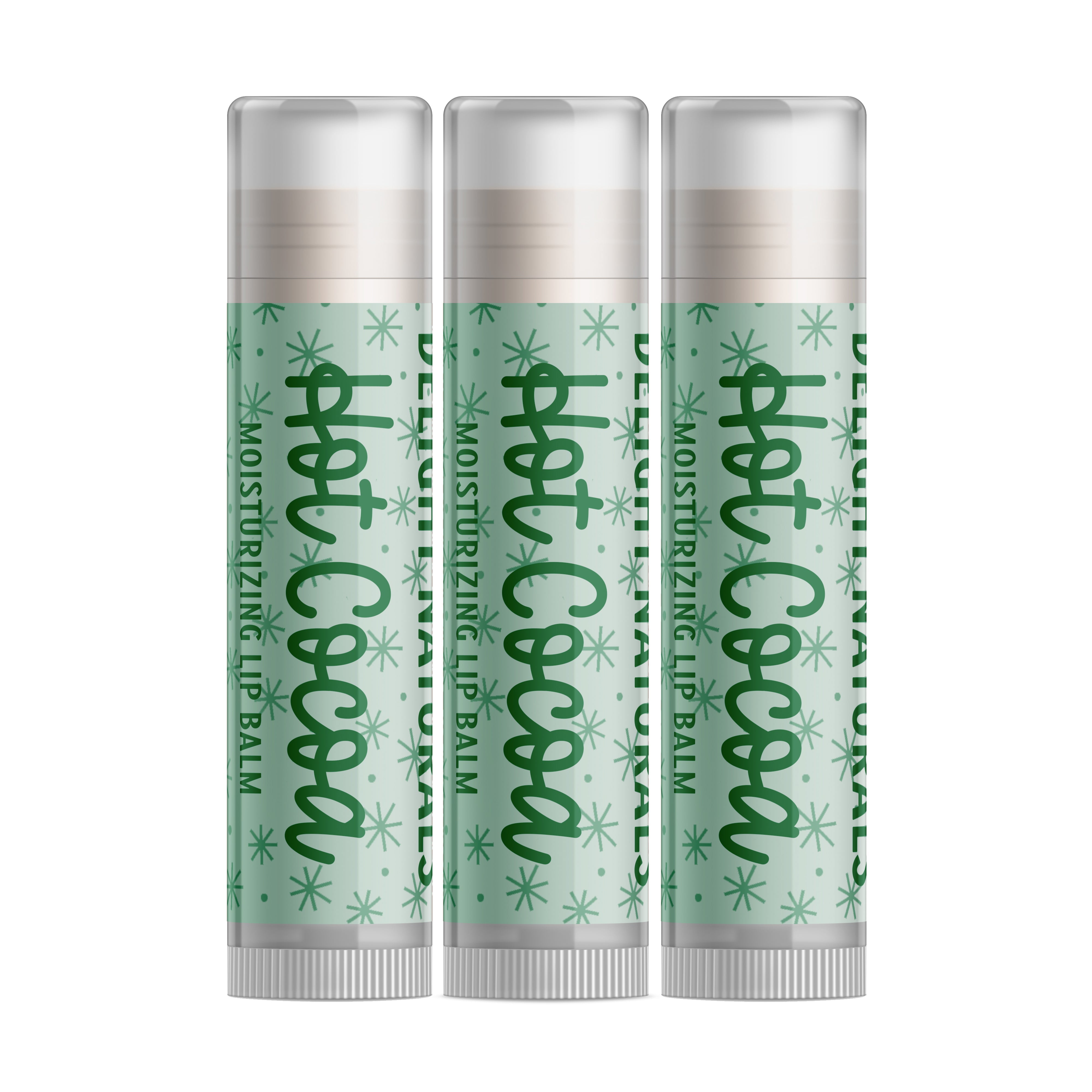 Delight Naturals Merry Christmas Hot Cocoa Lip Balm - 3 Pack - Walmart.com