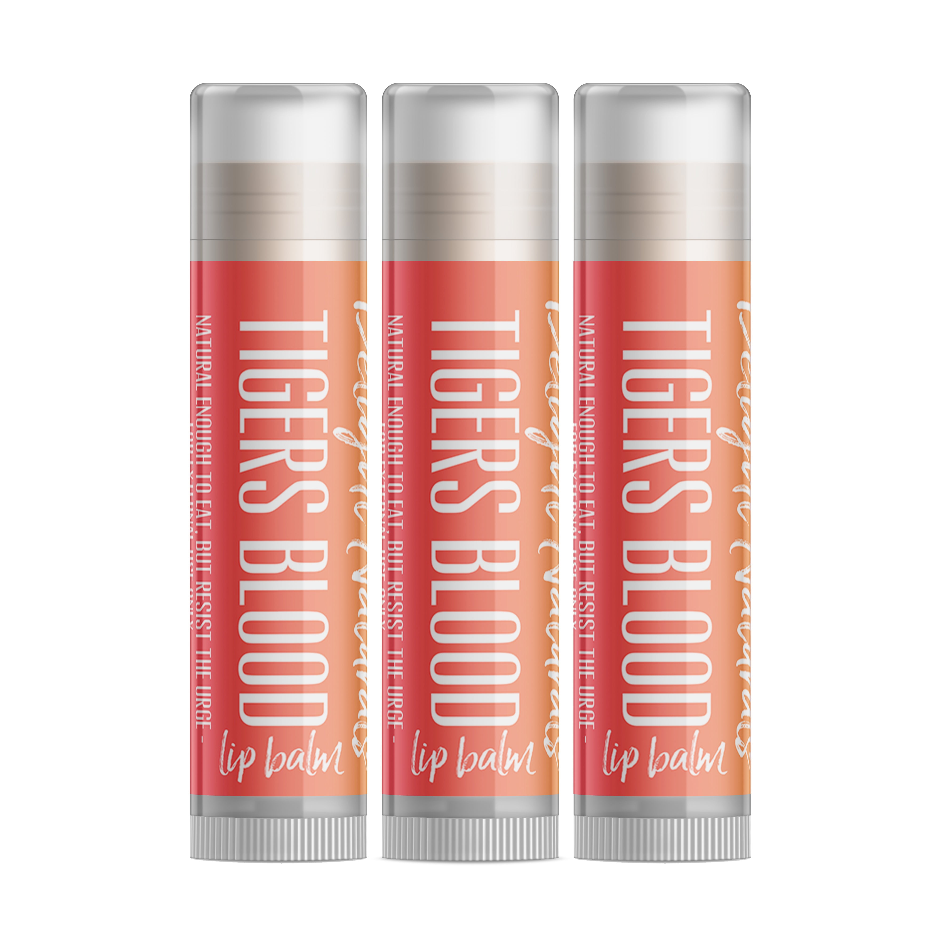 Delight Naturals Tigers Blood Lip Balm - 3 Pack - Walmart.com