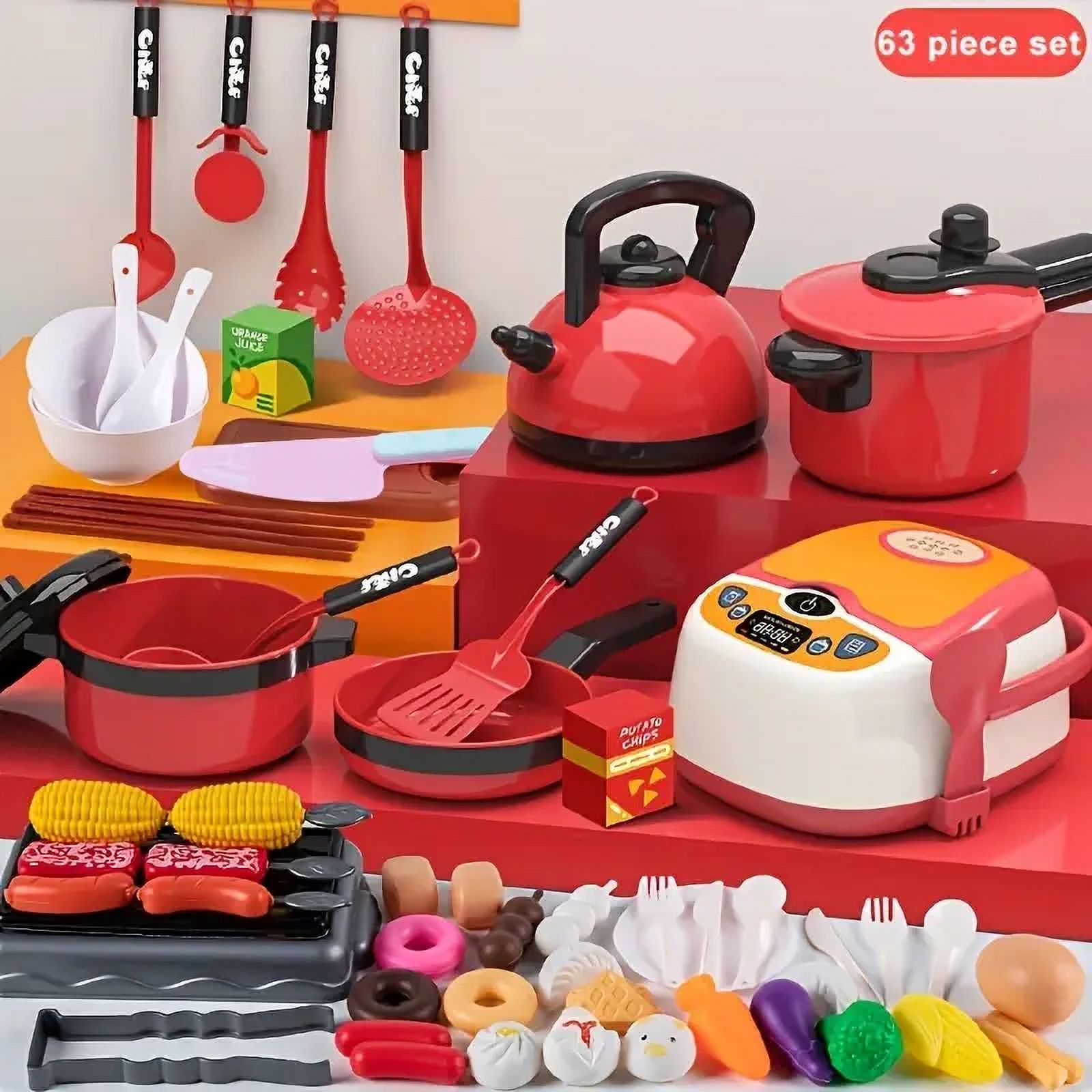 Delight Your Little Chef with this Kids' Play Kitchen Toy Set - Perfect ...