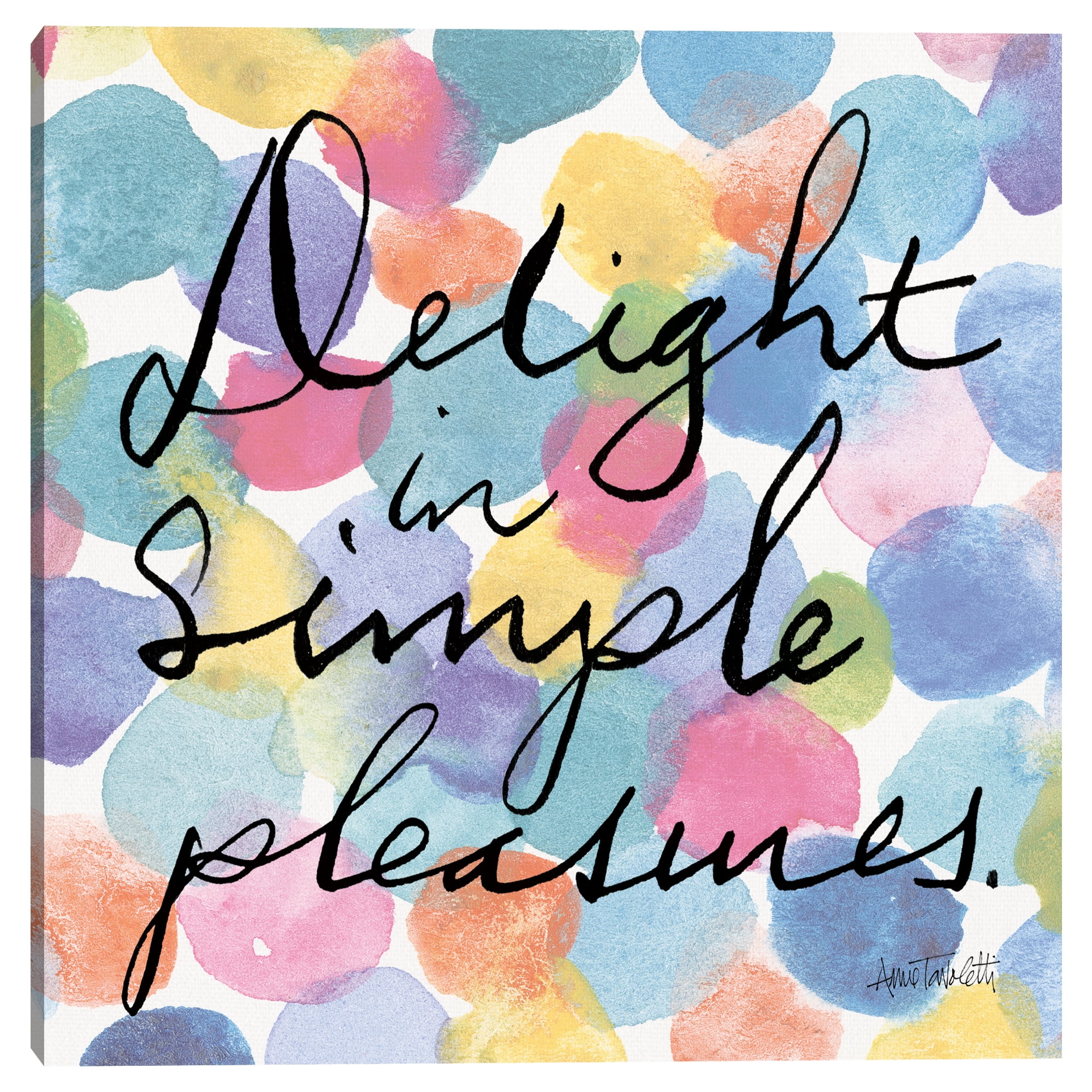 Tavoletti Simple Pleasures Canvas Art Print - Walmart.com