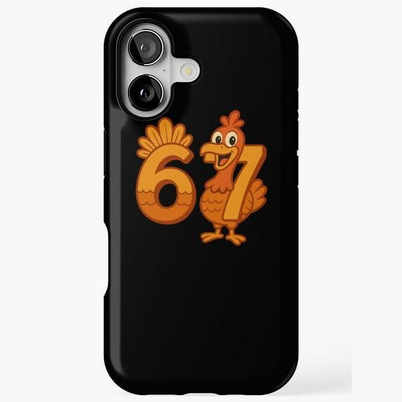 Delightful 67 Meme Funny Six Seven Turkey Joke Case for iPhone 17 11 12 ...