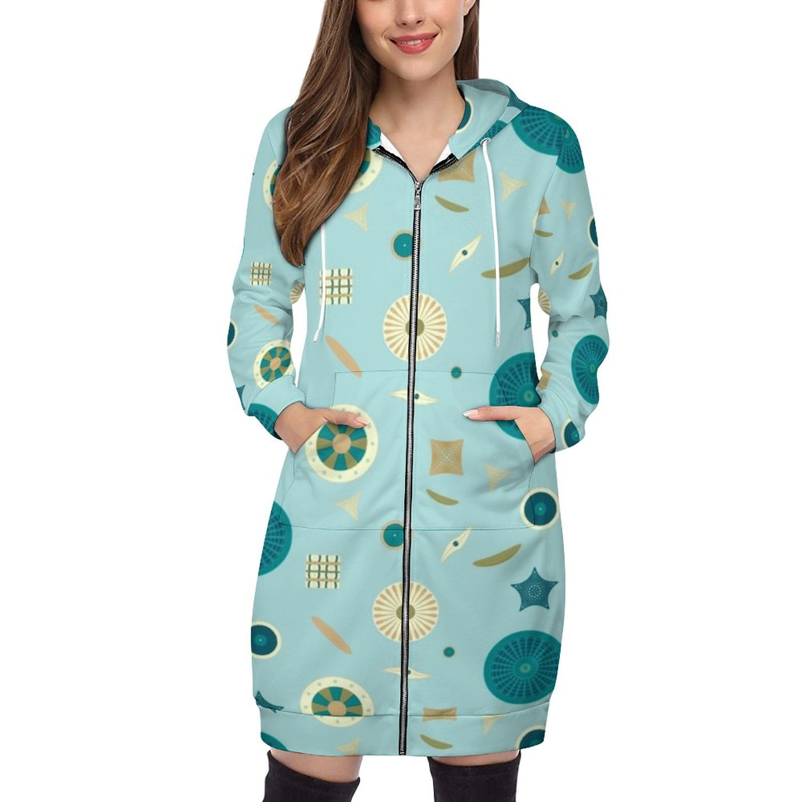 Delightful Diatoms Oversized Hoodie Women Drawstring Sweatshirts ...