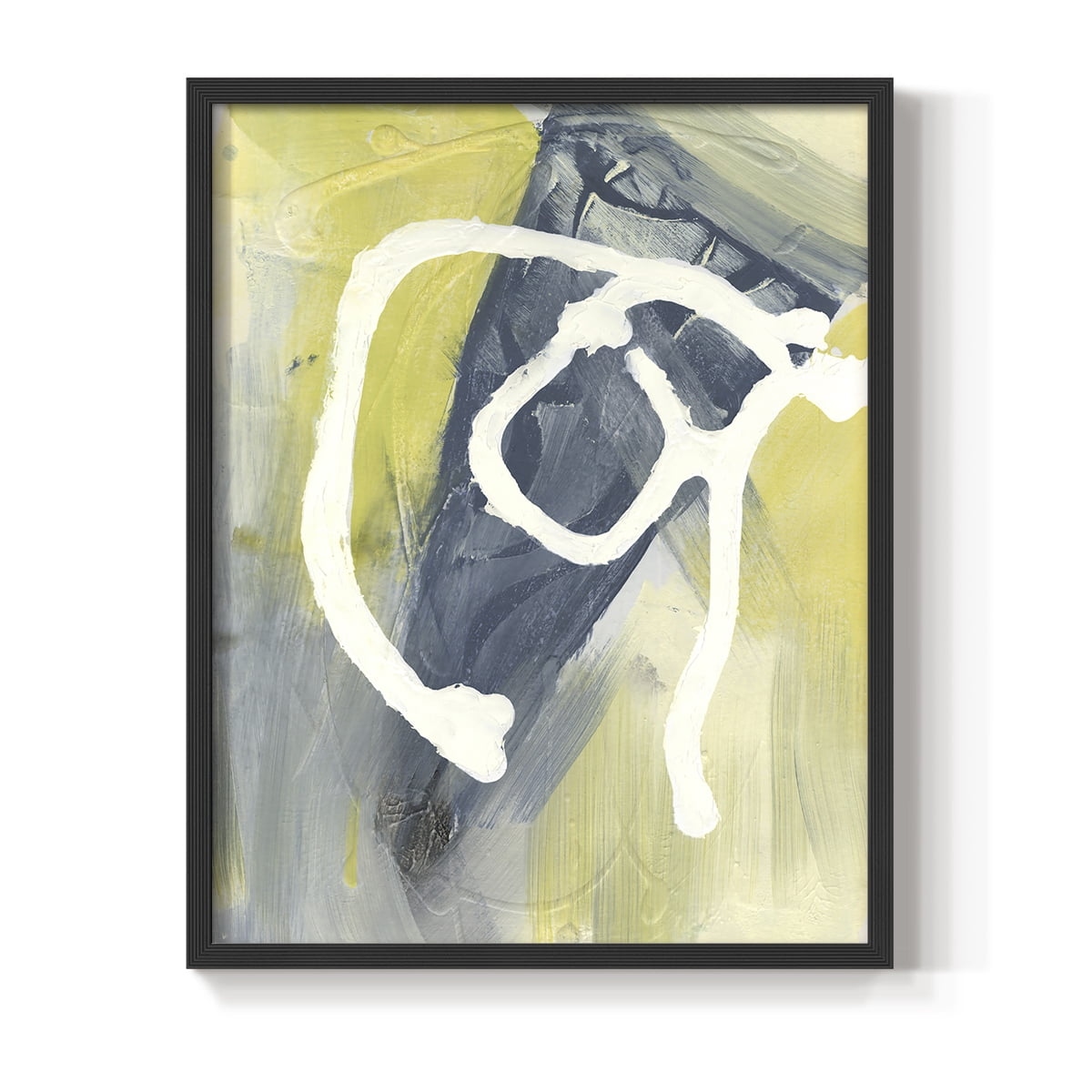 Delightful I Framed Print in Black Solid Wood Framed Print No Nail ...