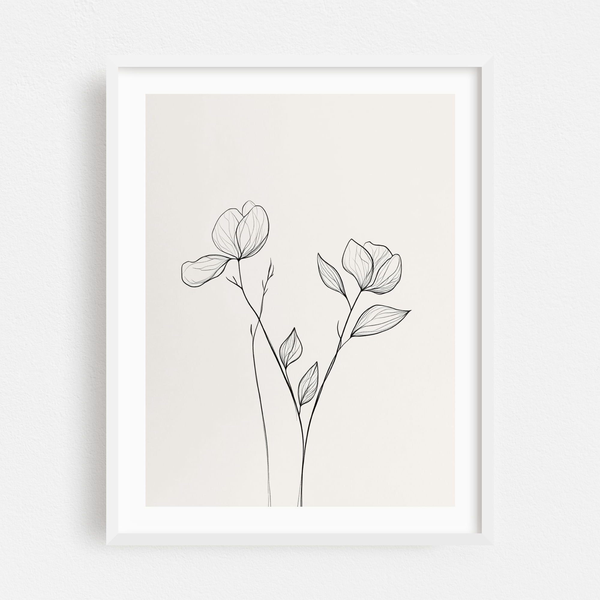 Delightful Minimalist Flower Line Drawing - Line Drawing Line Art ...