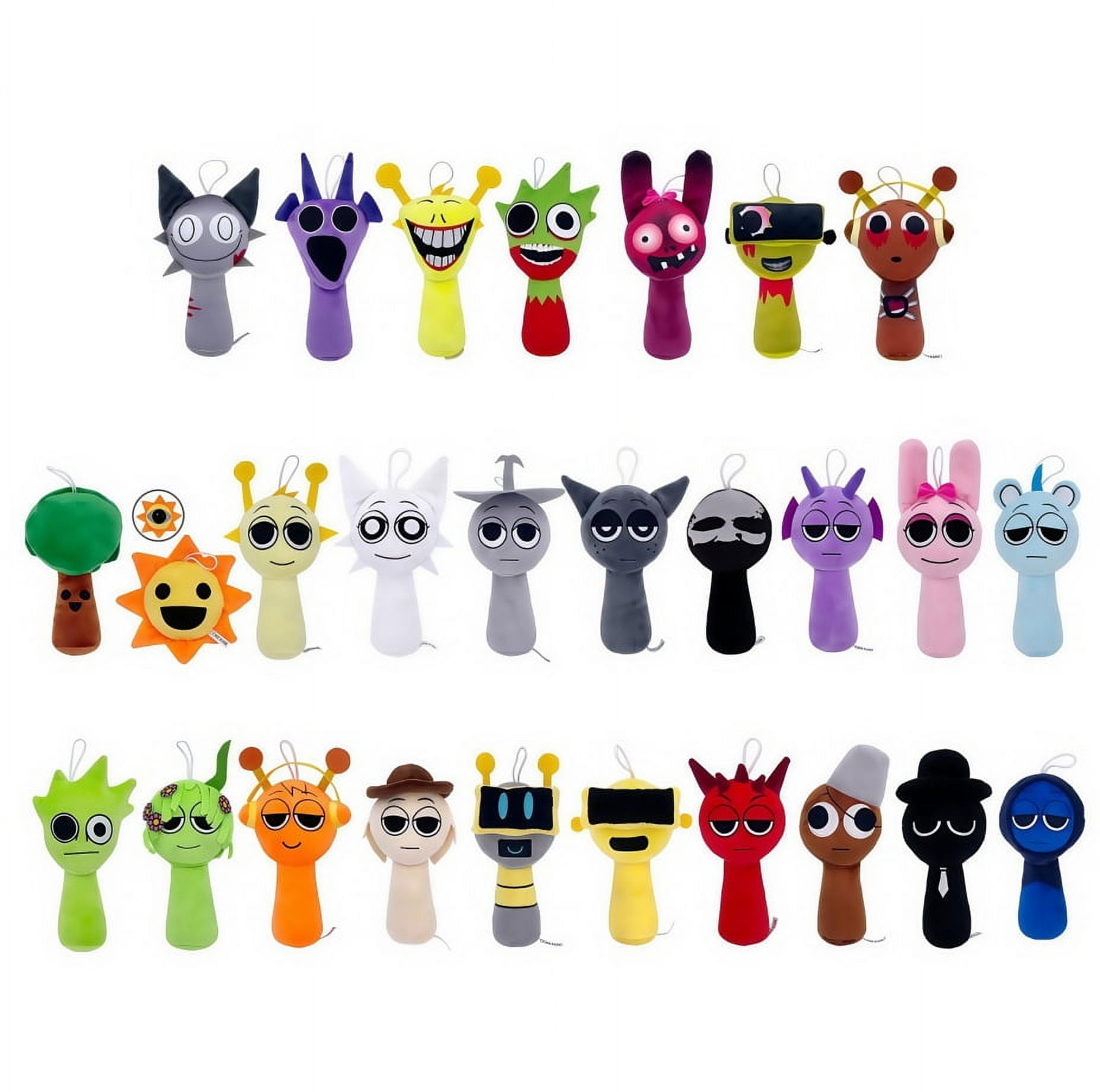 Delightful Sprunki Plushies, 27PC Horror Game Dolls, Soft Stuffed Toys ...