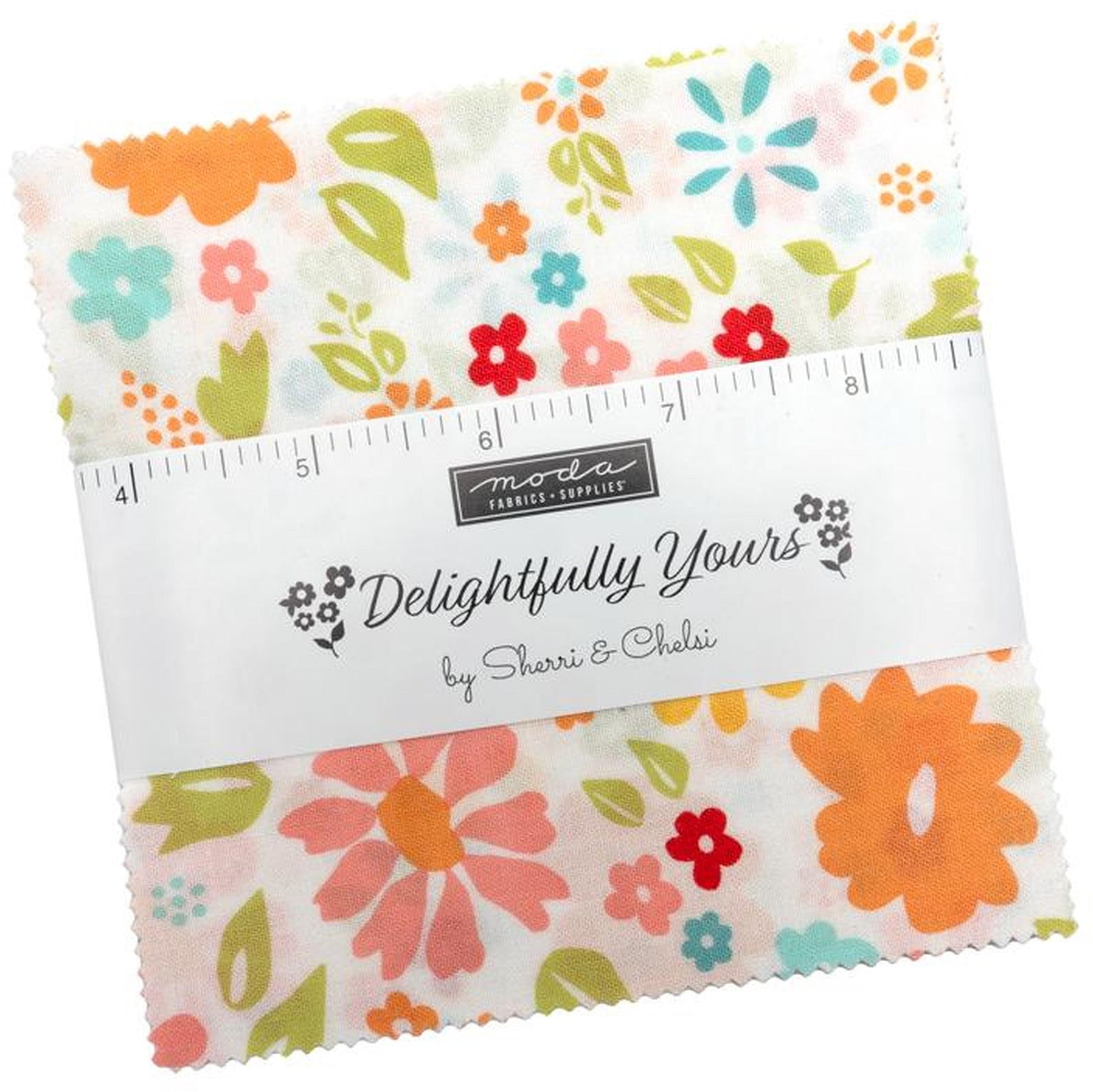 Delightfully Yours Charm Pack by Sherri & Chelsi, 42 5-inch Precut Fabric Quilt Squares ...