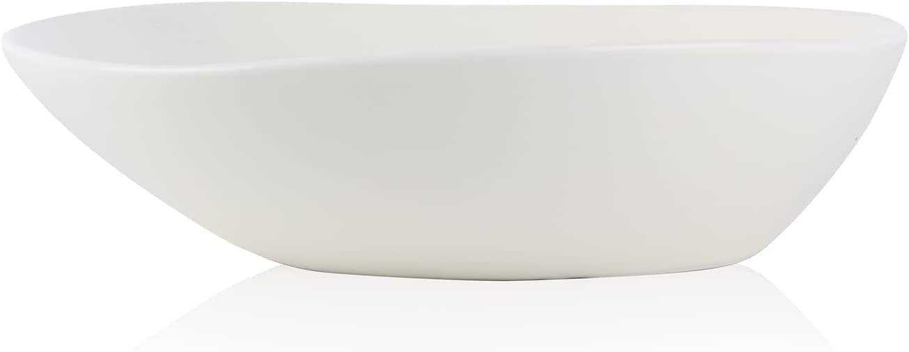Delilah 8-inch Bowl 6-Piece Dish Set, Porcelain, Cream - Walmart.com