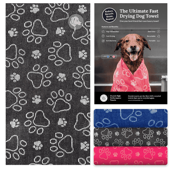 Delilah Home Drytek High Performance Pet Bath Grooming Towel (1 pack ...