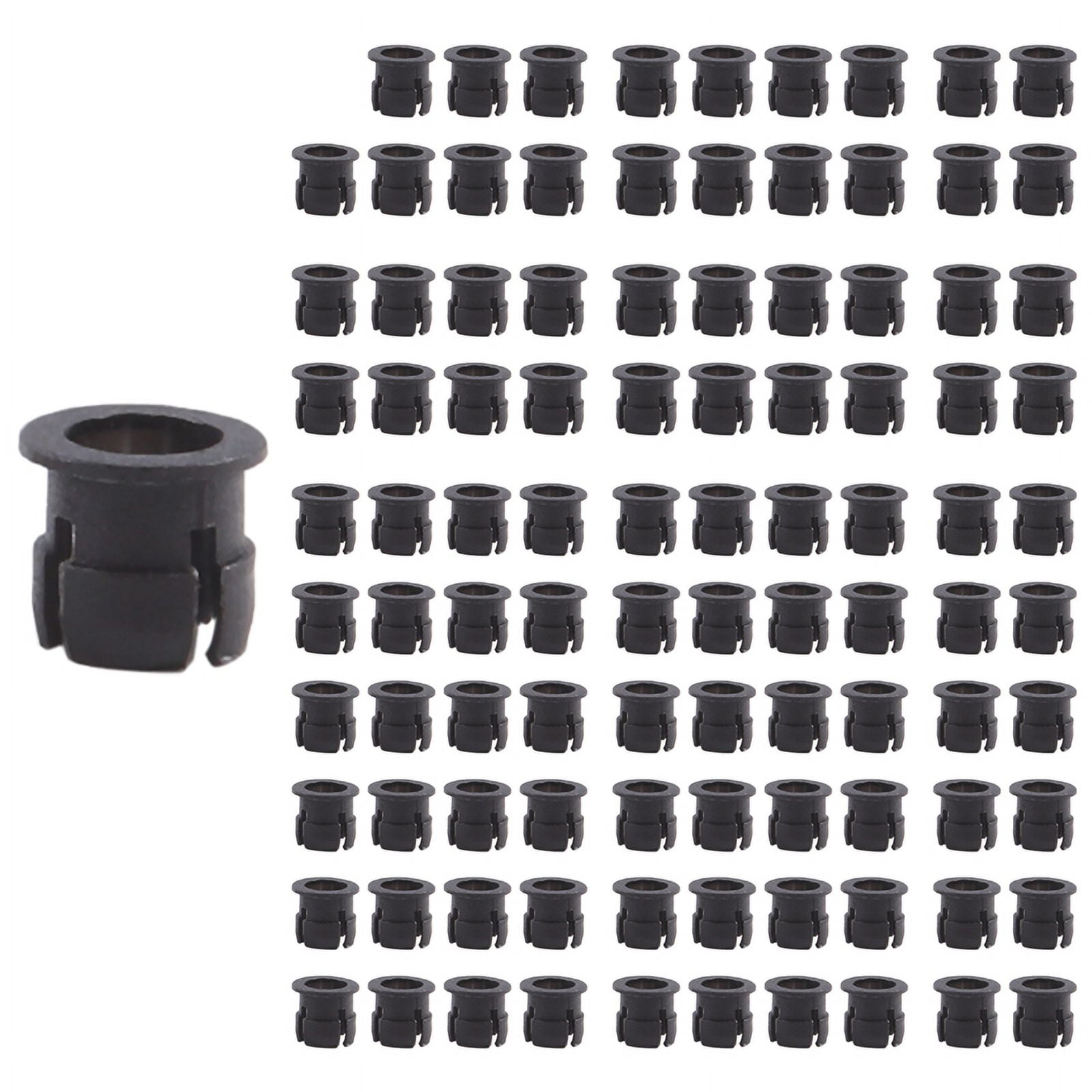 Deliqiba 100 Pieces Black Plastic 5mm LED Clip Holder Display Panel ...